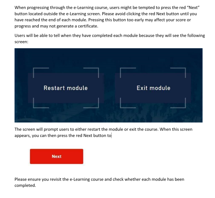 Accessing e-Learning and frequently asked questions | ProtectUK